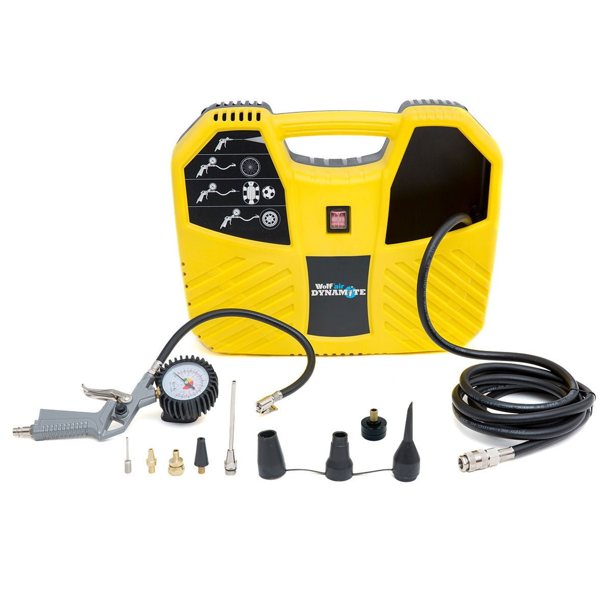 Wolf Air Dynamite Portable Air Compressor With 10pc Acce | Tools To Go