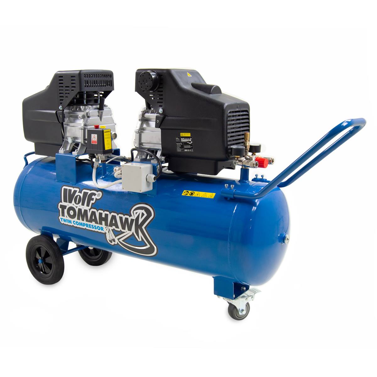 Wolf Tomahawk 100L Air Compressor 19.2 CFM 2 x 2.5HP | Tools To Go