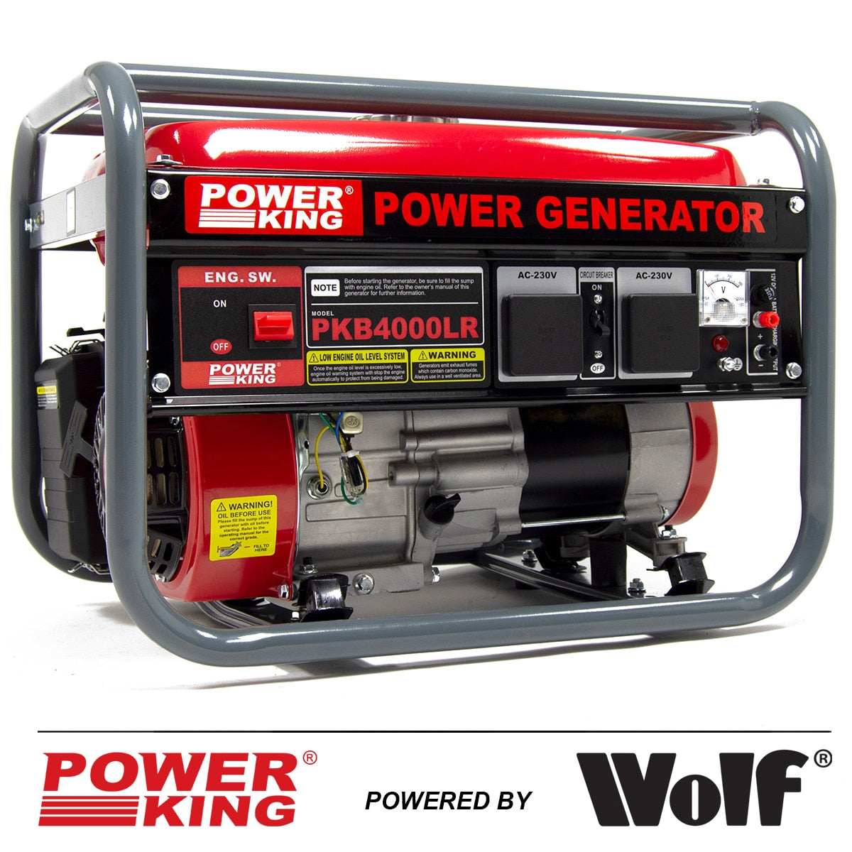 PowerKing Petrol Generator PKB4000LR 2800w 3.5KVA 7HP | Tools To Go