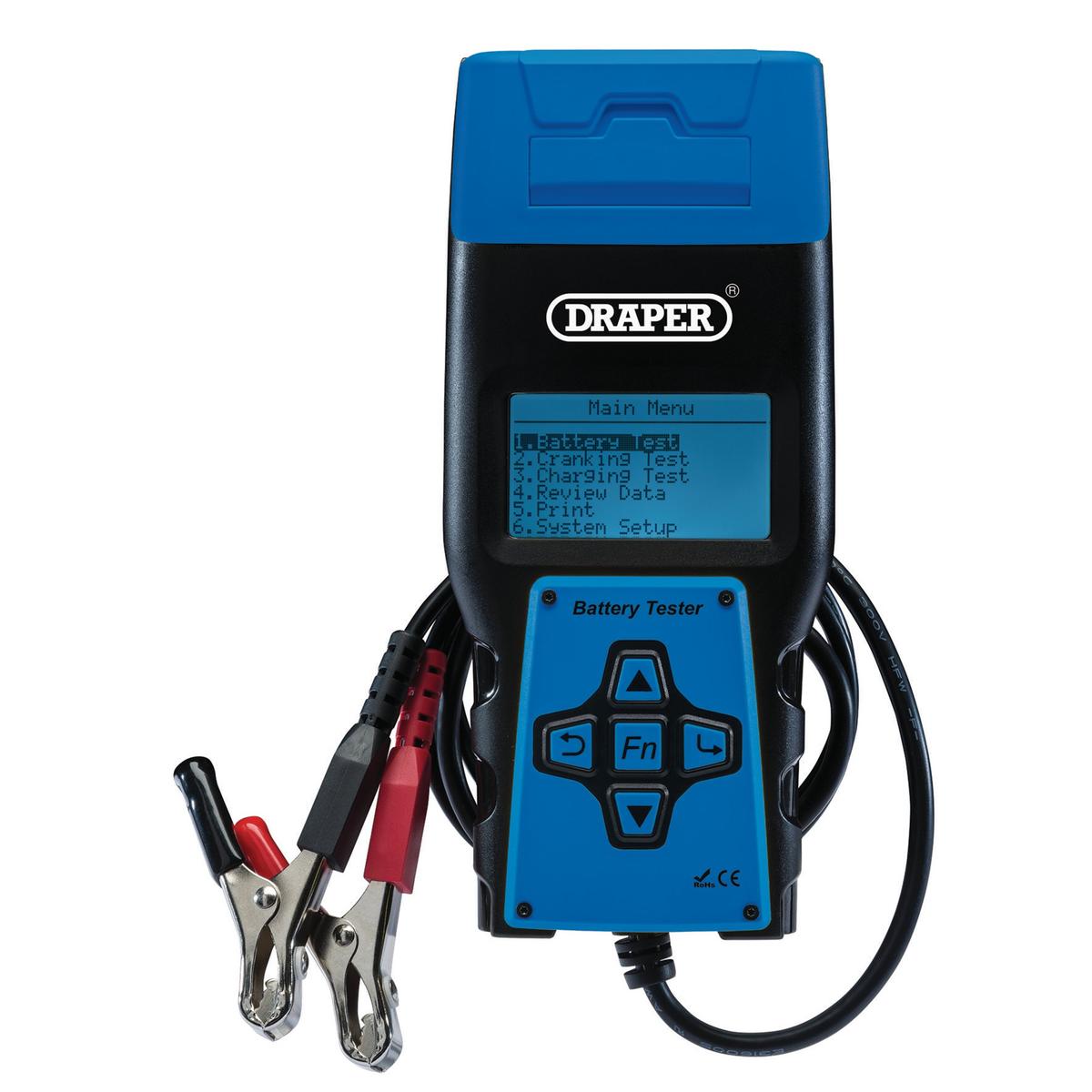 Draper Battery Tester with Printer | Tools To Go